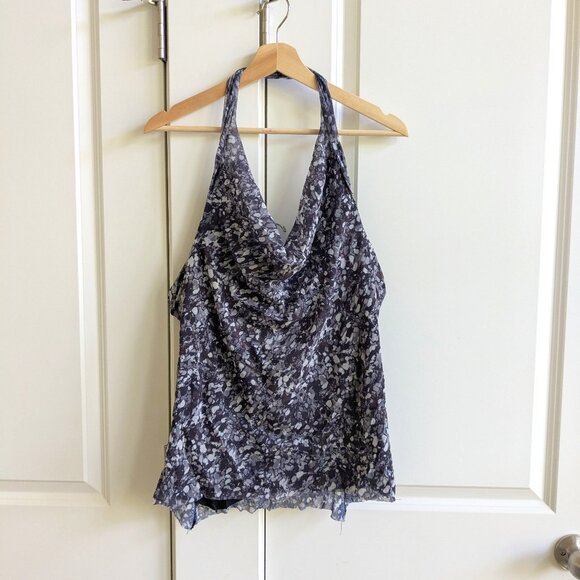 Weston Wear | Tops | Vtg Weston Wear Y2k Halter Top Blue Mesh Cowl Neck ...